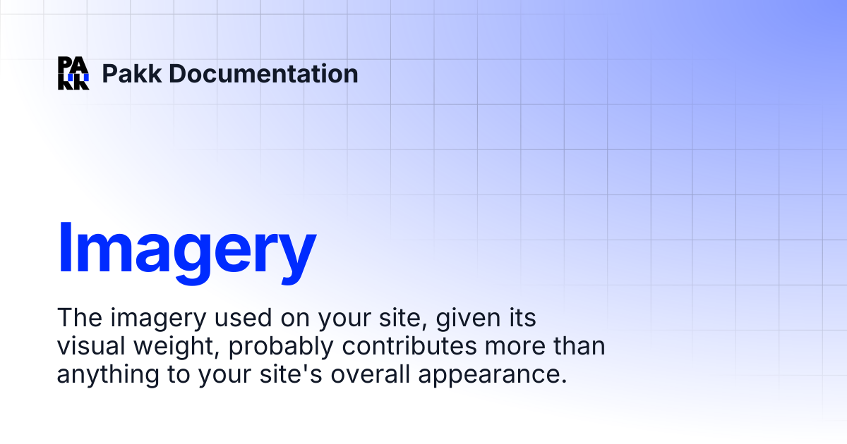 Imagery | Pakk Documentation