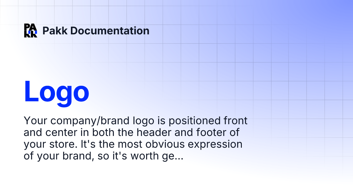 Logo | Pakk Documentation