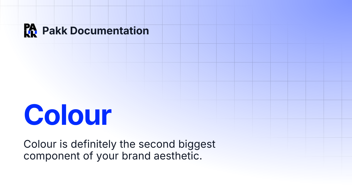 Colour | Pakk Documentation